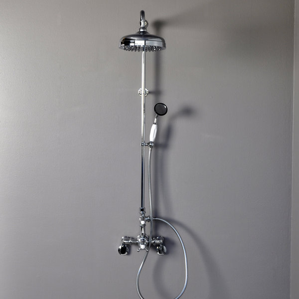 Strom Living Système de douche thermostatique exposé 48 po mural avec levier de douche à main 1 ...